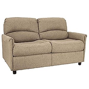 RecPro 60" RV Hide A Bed Loveseat | RV Sleeper Sofa | Cloth | Memory Foam Mattress | Pull Out Couch | RV Furniture | RV Love Seat | RV Couch | RV Living Room Furniture (Oatmeal)