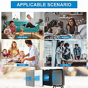 Air220 Air320 HEPA Filter Replacement Compatible with Bissell Air220 Air320 2768A 2609A Air Purifier, Include 2 Pack True HEPA Filter + 6 Pack Pre Filter, 1 Pack Activated Carbon Filter