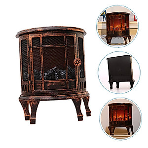 Abaodam Fireplace Corner Adornment Decorative Lamp Living Room Decoration Powered Rhythm for Party