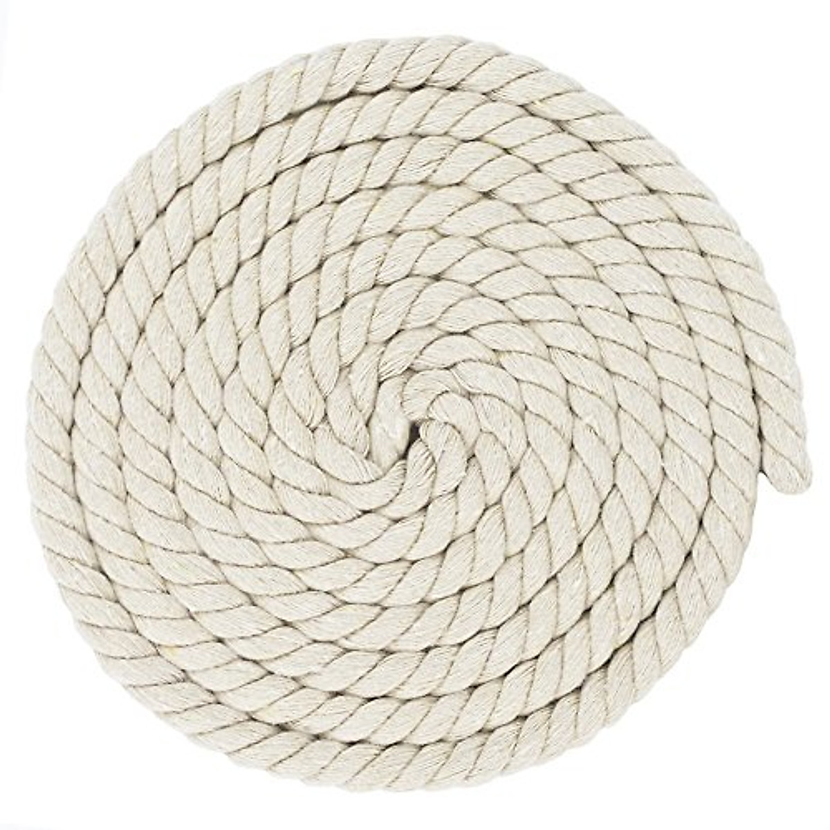 Natural Twisted Cotton Rope - Soft But Strong - Assorted Colors - 1/2 Inch Diameter (Rice Red, 10 Feet)
