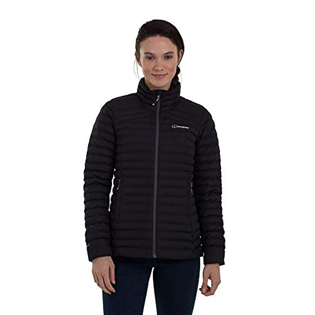 Berghaus Women's Standard Puffer Insulated Jacket Water Repellent Nula, Non-Hooded Jet Black
