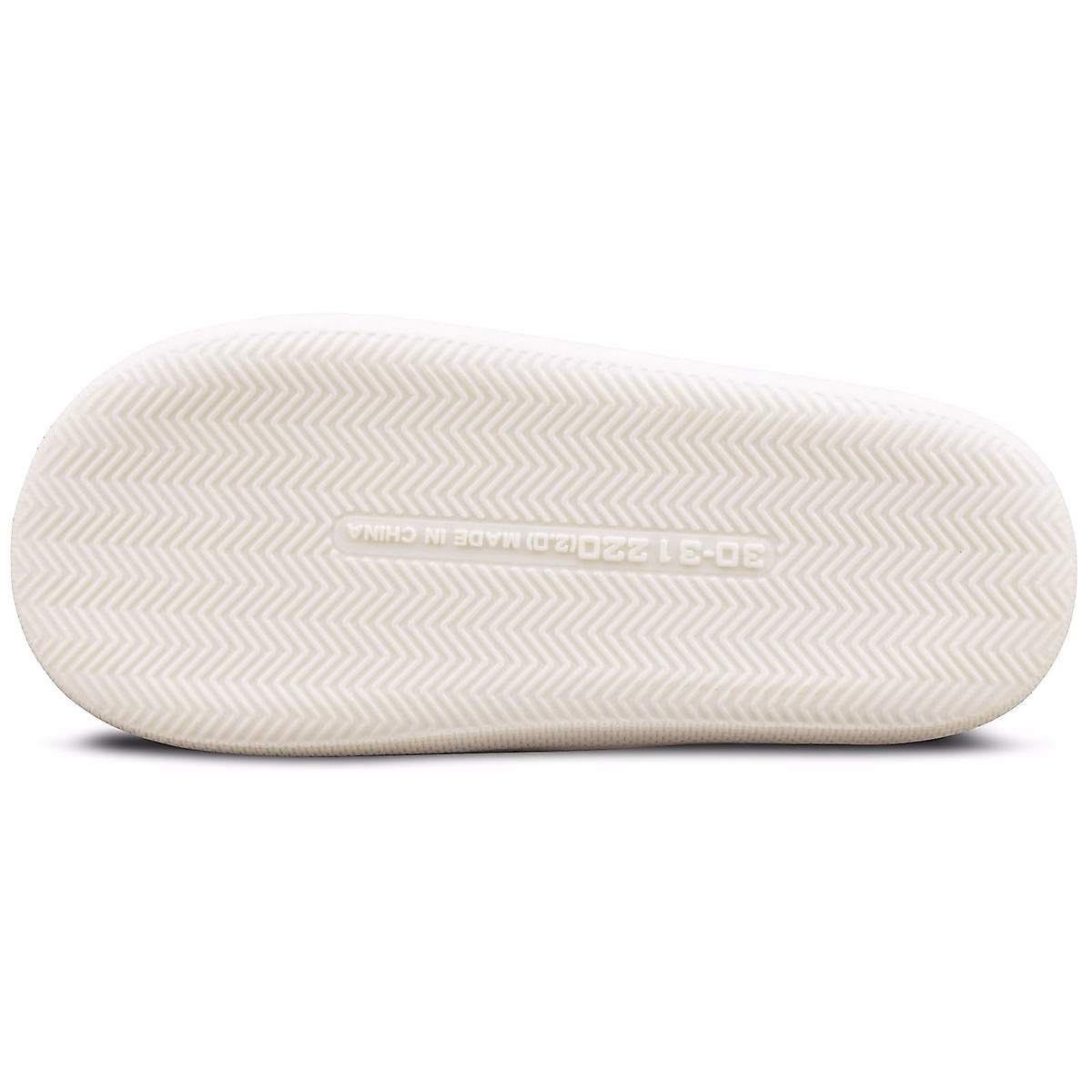 ZICKYO Kids Slippers Boys Girls Cute Happy Face House Slippers Warm Soft Plush Non-Slip Indoor Outdoor Slip-on Shoes White Blue 2-2.5 Little Kid