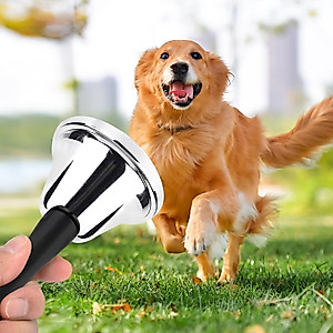 Tytroy Set of 2 Silver Steel Hand Bell Loud Call Bell Alarm