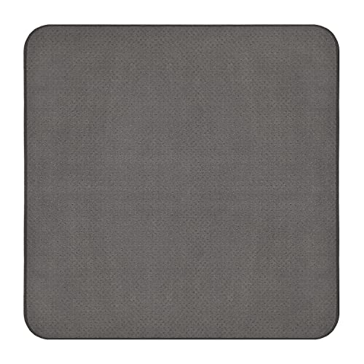 House, Home and More Skid-Resistant Carpet Indoor Area Rug Floor Mat - Gray - 3 Feet X 3 Feet