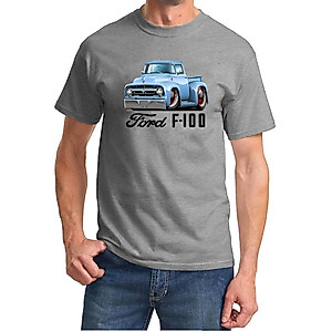 1956 Ford F100 F-100 Pickup Truck Full Color Design Tshirt XL Grey