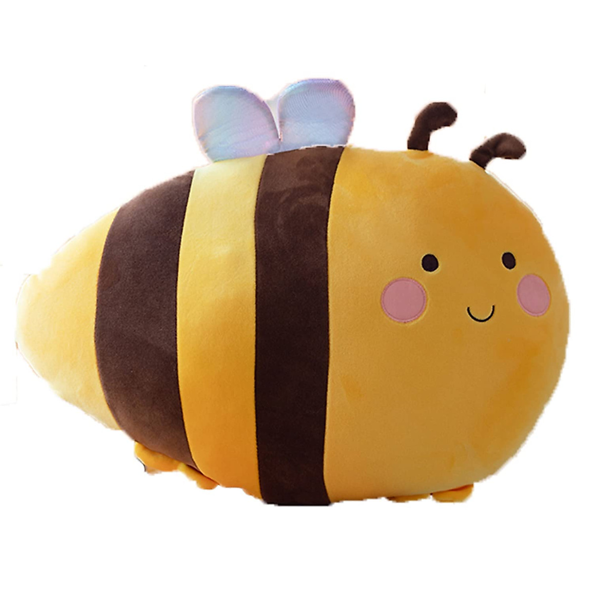 20 Inch Plush Bumblebee Stuffed Animal Bumble Bee Hugging Pillow Honey Bee Plushies Throw Pillow Bee Anime Gift for Kids and Lovers in Birthday,Valentine's Day,Christmas...