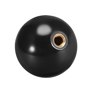 uxcell Joystick Ball Top Handle Rocker Round Head Arcade Game DIY Parts Replacement Black 2Pcs