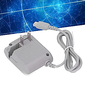 Foldable Power Adapter for DS Lite Game Console Wall Charger - 45in Length Cable, 100-240V, Safety Protection, Excellent ABS Material (US Plug)