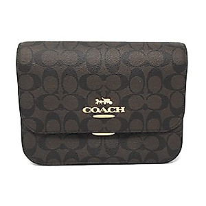 Coach Women's Brynn Flap Crossbody (Brown - Black)