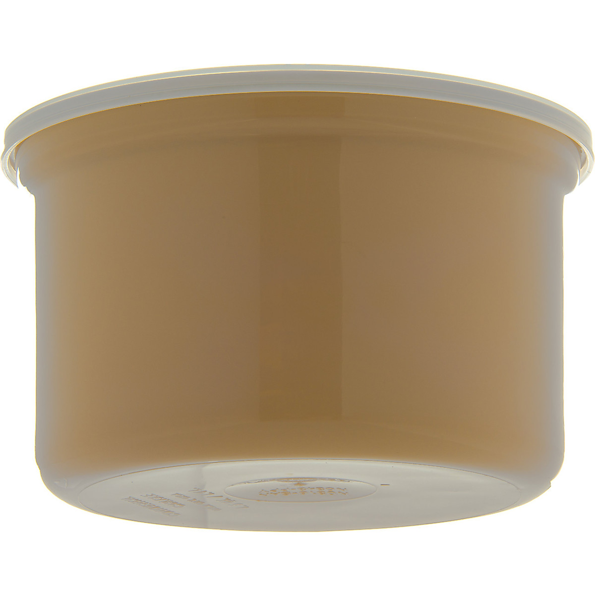 Carlisle FoodService Products Classic Round Storage Container Crock with Lid for Kitchen, Restaurants, Home, Plastic, 1.5 Quarts, Beige