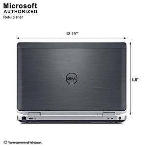 Dell Latitude E6320 13.3 Inch Laptop , Intel Core i7 2620M up to 3.4GHz, 8G DDR3, 500G, DVD, WiFi, VGA, Mini HDMI, Windows 10 64 Bit-Multi-Language, English / Spanish / French(CI7)(Renewed)