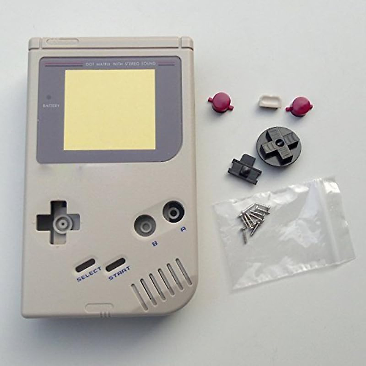 New Full Housing Shell Case Cover for Gameboy Classic 1989 GB DMG Console Gray