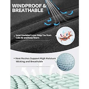 Mapamyumco Men's Ski Bib Pants Snow Insulated, Snowboard Hiking Pants Waterproof Windproof with Detachable Suspenders Iron Gate XL