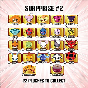 Miraculous Ladybug, 4-1 Surprise Miraball, 4 Pack, Toys for Kids with Collectible Character Metal Ball, Kwami Plush, Glittery Stickers and White Ribbon (Wyncor)