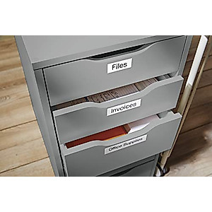 DYMO Authentic Standard D1 Labeling Tape for LabelManager Label Makers, Black Print on White Tape, 3/4'' W x 23' L, 1 Cartridge (45803)