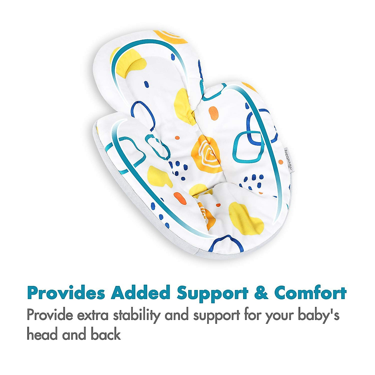 Infant Insert Compatible with 4Moms MamaRoo and RockaRoo Swing, Plush Soft Fabric Reverses to Breathable Cool Mesh, Newborn Insert with Head and Body Support