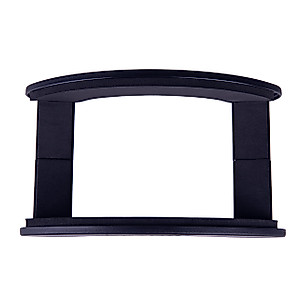 Fret37 Attachable Guitar Stand, Floor, Adjustable Fit, Portable, Classical, Steel String, and Bass Acoustic Guitars, Guitar Accessories, Music Stand, Black