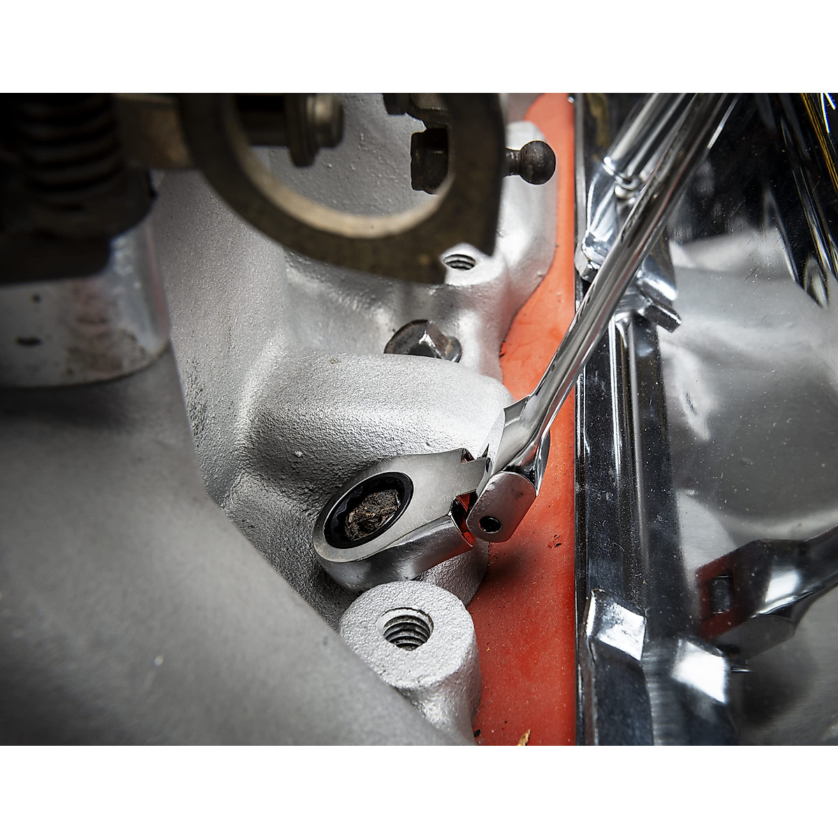 GEARWRENCH 13 Pc. 12 Pt. Flex Head Ratcheting Combination Wrench Set, SAE - 9702D