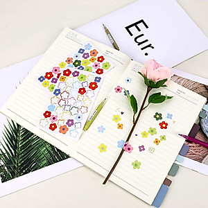 585 Pcs Mini Flower Stickers for Scrapbooking,Boho Tiny Stickers Small Cute Stickers Self-Adhesive Pastel Stickers Vinyl Flower Decals for Water Bottle, Laptop,Car,Cellphone Case,Arts Craft