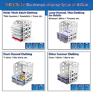 BoxLegend Tshirt Organizer Stack Easily Closet Organizers and Storage Easy to Assemble Clothes Folder Sturdiness Stackable Storage Bins Durability Closet Drawers for Clothes
