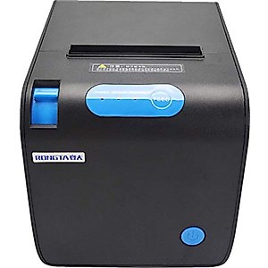 80MM POS Thermal Receipt Printer - USB Serial Ethernet Port POS Thermal Receipt Printer Compatible 80mm Thermal Paper Rolls - 250mm/sec High-Speed Printing with ESC/POS Print Commands (Black)