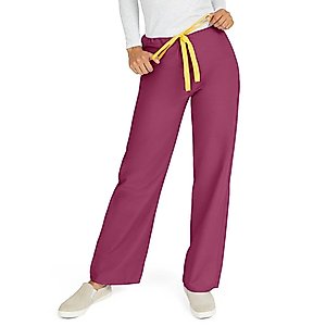 Medline AngelStat Reversible Drawstring Scrub Pant, ANG-CC, X-Large, Raspberry