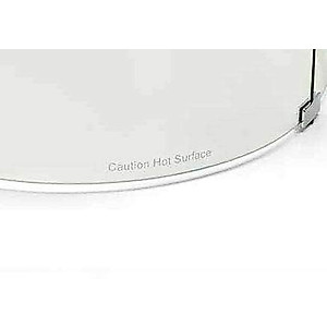 HPC Fire Round Fire Pit Glass Wind Guard (WG30-RD), 30-Inch