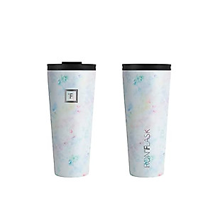 IRON °FLASK Classic Tumbler 2.0-2 Lids (Straw/Flip), Vacuum Insulated Stainless Steel Bottle, Modern Double Walled, Drinking cup, Simple Thermo Travel Mug, Hydro Water Metal Canteen - Pearl, 32 Oz