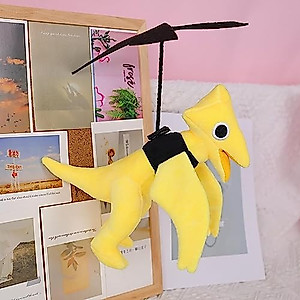 HaiZhiTong Rainbow Friends Plush Toy, Cyan Plush Toy, Yellow Plush Toy, Yellow Cyan Rainbow Friends Chapter 2 Plush Toy (Yellow + Blue)