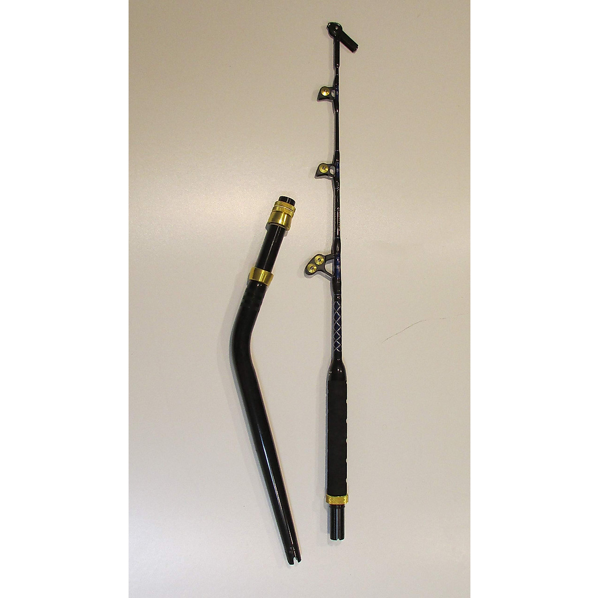 Xcaliber Marine Offshore Series 100lb Saltwater Deep Drop Swivel Tip Trolling Rod (Blue & Silver)