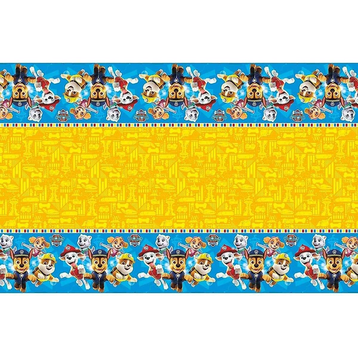 Unique Paw Patrol Party Rectangular Plastic Table Cover - 54" x 84" (1 Pc) - Vibrant Multicolor Table Cover, Perfect for Kids Birthdays & Celebrations