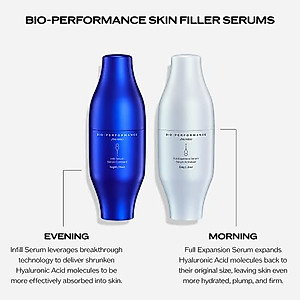 Shiseido Bio-Performance Skin Filler Serums - Two-Step Serum System - Night & Day Formulas for Plump, Firm Skin