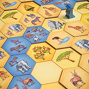Capstone Games: Savannah Park, Strategy Board Game, Simple Gameplay, Highly Interactive Strategies, 1 to 4 Players, 20 to 40 Minute Play Time, Ages 8 and Up