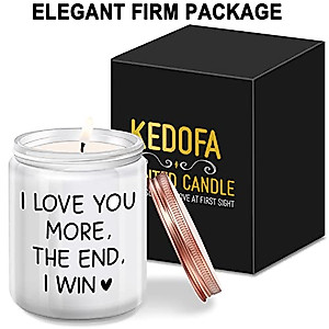 Romantic Gifts for Her, Him- Birthday Gifts for Girlfriend, Boyfriend, Women, Daughter, Mom- I Love You- Funny Valentines Day, Anniversary, Christmas Gift- Lavender Candles(7oz)