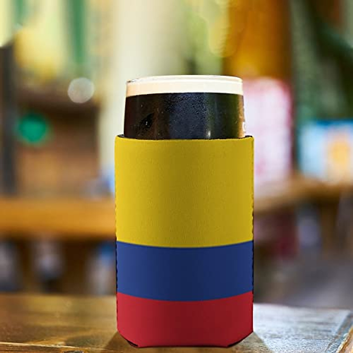 2 PCS Colorful Colombian Flag Can Cooler Party Gift Beer Drink Coolers Coolies