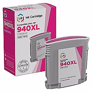 LD Products Remanufactured Ink Cartridge Replacement for HP 940XL C4908AN High Yield (Magenta)