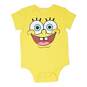 Nickelodeon SpongeBob SquarePants Patrick Squidward Baby Boys 3 Pack Bodysuit Spongebob 0-3 Months