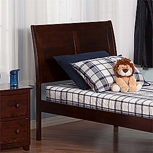 Leo & Lacey Twin Sleigh Headboard in Walnut