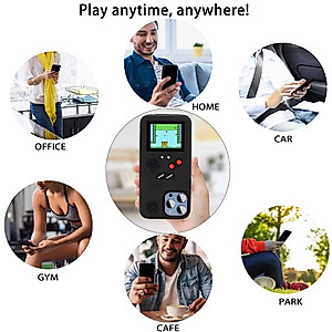 WeLohas Gameboy Case for iPhone 12/12 Pro,Handheld Retro 168 Classic Games,Color Video Display Game Case for iPhone,Anti-Scratch Shockproof Phone Cover for iPhone Red