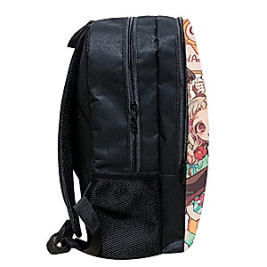 Homruis Fashion Backpack And Inclined Shoulder Bag Laptop Backpack Cute Cartoon Backpack For Women Men