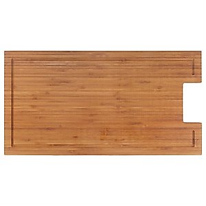 BambooMN Bamboo Griddle Cover/Cutting Board for Viking Cooktops, New Vertical Cut, Small (10.25"x19.8"x0.75")