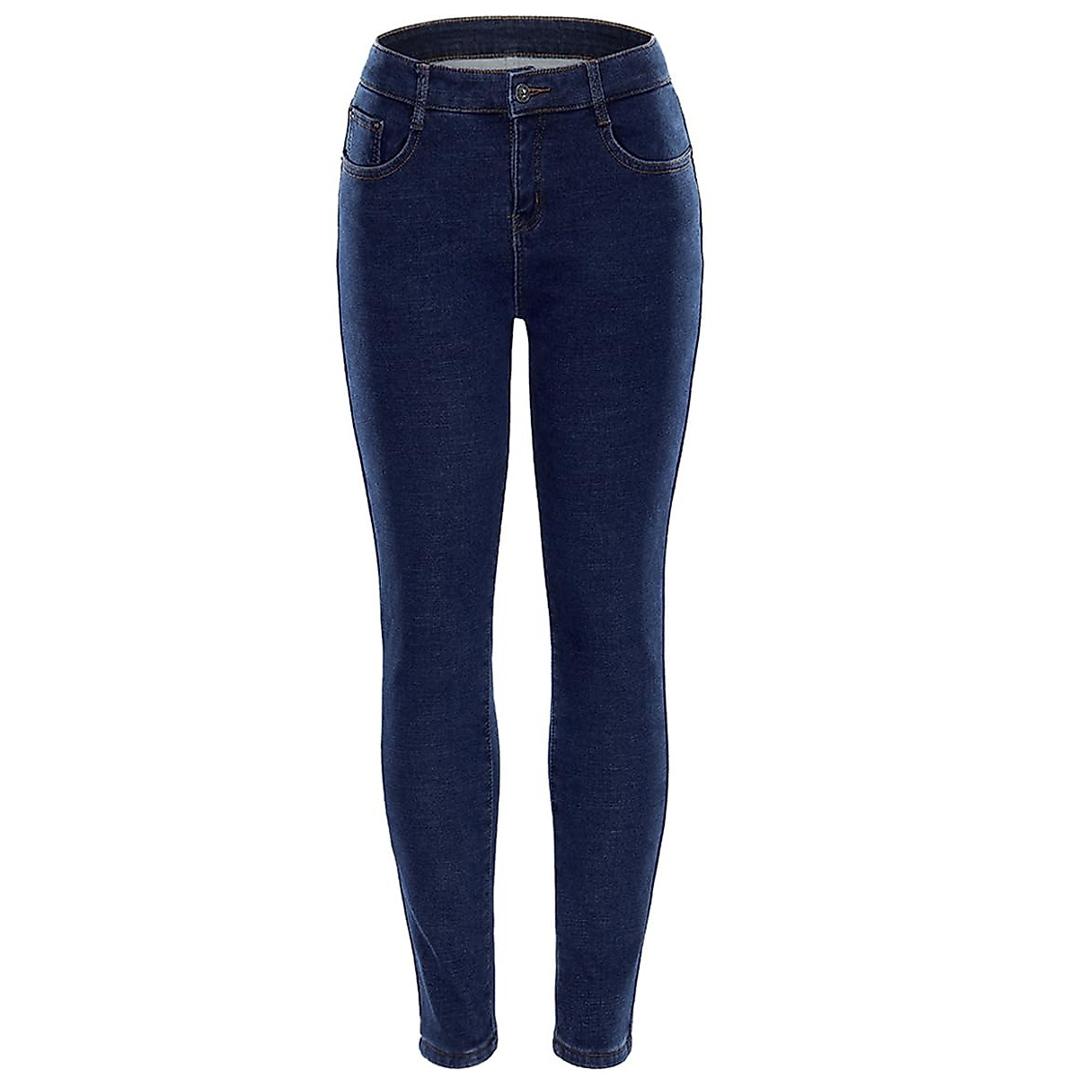 heipeiwa Womens Winter Jeans Fleece Lined High Waist Skinny Jeans Warm Denim Jeggings