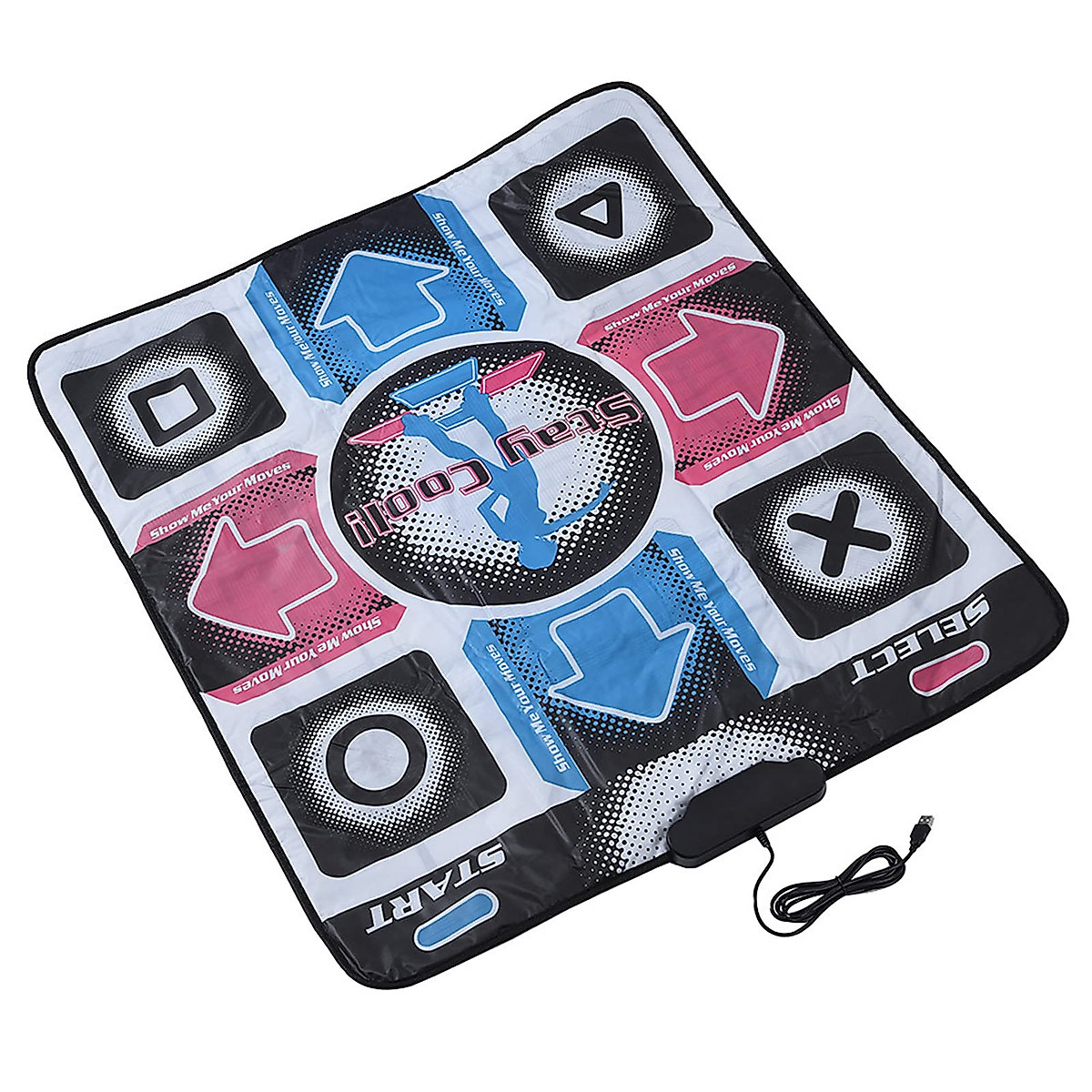 Non-Slip TV Dance Mat DDR Dancing Pad Blanket for Microsoft Xbox 360 Game for Windows XP/ 7 / 10 OS with USB Interface