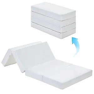 Hygge Hush Quartic-fold Baby Mattress, Soft Memory Foam Toddler Mattress, Waterproof Baby Mattresses for Toddler, Removable and Machine Washable Mattress Cover, 52"x28"x3.5"