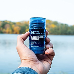 Duke Cannon Supply Co. Natural Charcoal Deodorant for Men, 2.75oz - Fresh Water & Neroli - Aluminum Free, Alcohol Free, Long-Lasting Solid Deodorant for Odor Protection
