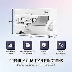 3 in 1 Under the Cabinet Electric Can Opener, Blade Sharpener, Bottle Opener, Under The Counter Mount, For Large And Small Cans, White And Silver.