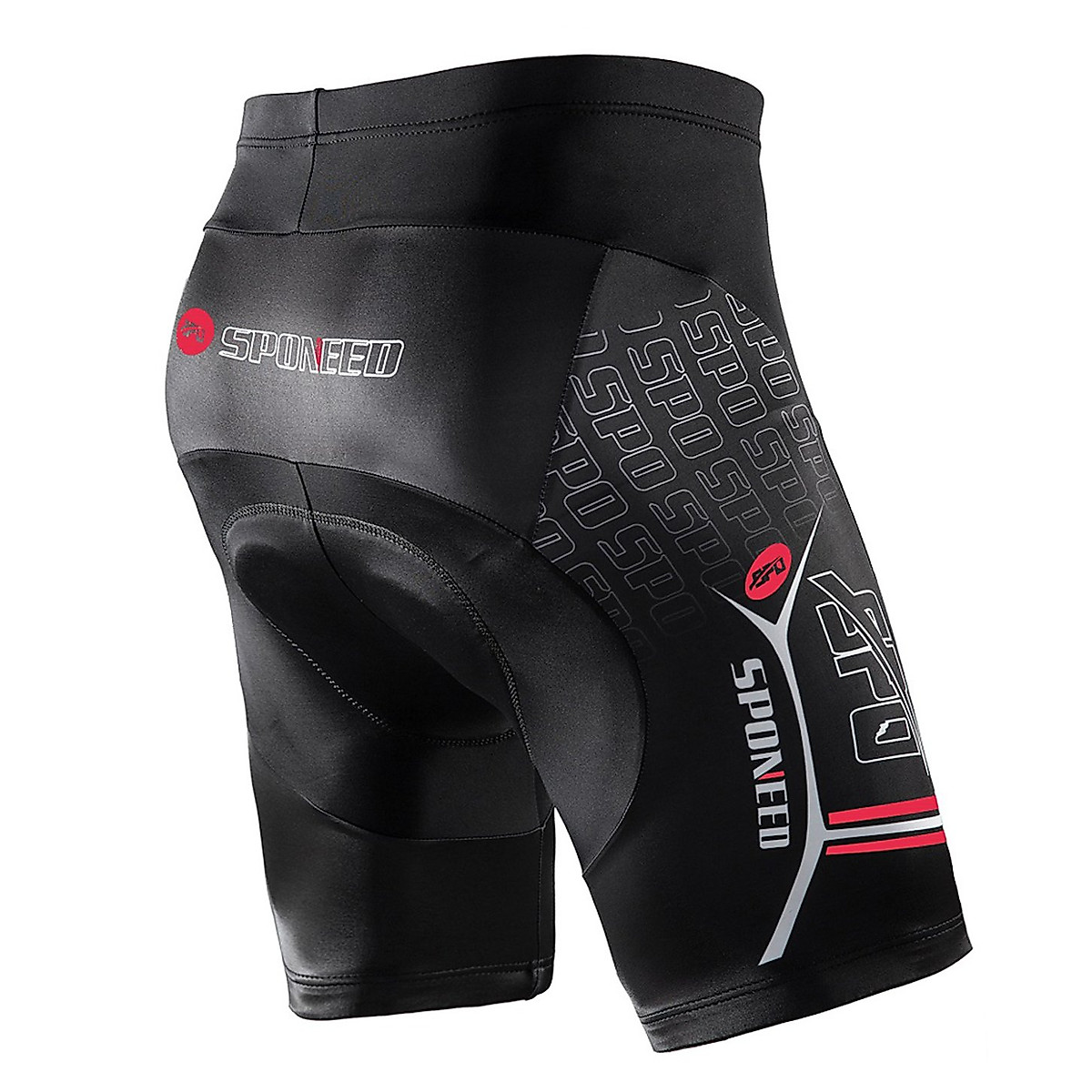 sponeed Men's Cycle Shorts Underwear Printed Quick Dry Bicycle Bike Padded Pant for Riding US XL Multi