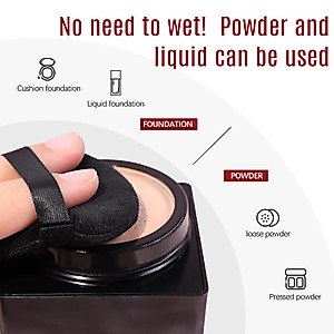 Foonbe Triangle Makeup Sponge, Soft Triangle Makeup Sponge Beauty Gift Set, Reusable Velour Cosmetic Foundation Blender for Loose Powder and Contouring, Beauty Tool (6 Pcs)