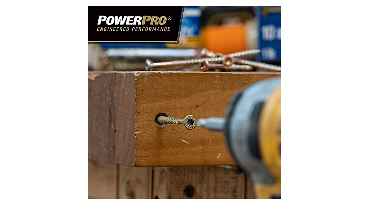 Power Pro Exterior Wood Screws - Fast, Rust-Resistant & Durable