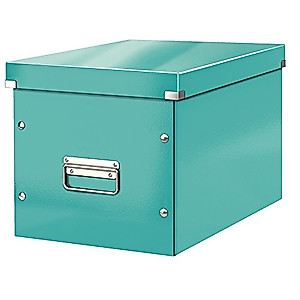 Leitz Large Storage Cube, Ice Blue, Click and Store Range, 61080051
